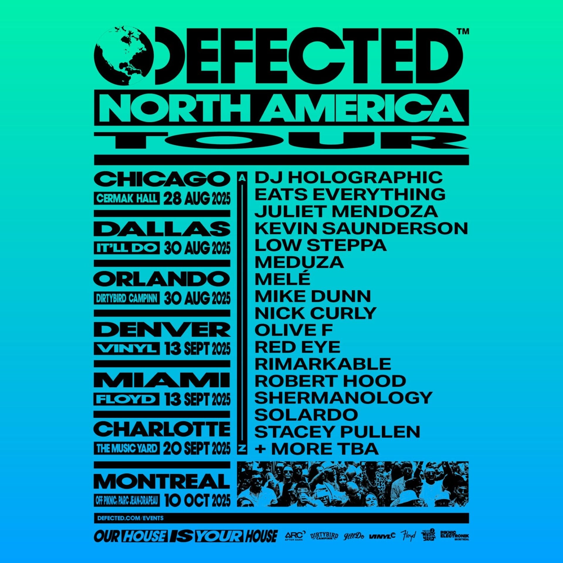 Defected Returns to North America with 2025 Tour Across Six Major ...